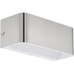 Eglo Wandleuchte &raquo;SANIA 4&laquo; LED-Board 1 Stk. Warmwei&szlig; Wohnzimmer, Esszimmer, Flur, minimalistisch, indirektes Licht, 20x8cm grau 1, H: 8cm, 1 Stk.