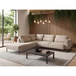 Musterring Ecksofa &raquo;JUSTB! PM100, stilvoller Lounge-Komfort von &laquo; Kollektion Bettina Zimmermann, optionaler Sitzvorzug & Fu&szlig;-Auswahl grau 94% Polyester, 6% Nylon