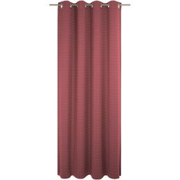 Adam Vorhang &raquo;Uni Collection&laquo; &Ouml;sen 1 Stk. tlg. Blickdichter aus 100% Bio-Baumwolle rot Baumwolle (Bio-Baumwolle) 305cm, &Ouml;sen, 142cm