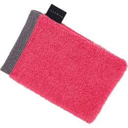 Bugatti Waschlappen &raquo;Prato&laquo; Uni Farben, mit melierter Optik im Saum rosa Frottier, Obermaterial: 100% Baumwolle B/L: 30cmx30cm, 3 Stk., Frottier