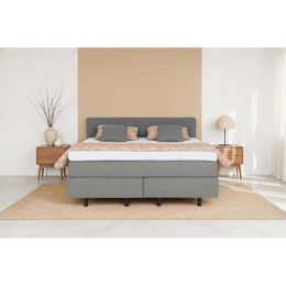 Die PlanBar Boxspringbett &raquo;OC-ON23163&laquo; inkl. Matratzen, Topper u. Bonellfederkern Unterbau, 160/180x200cm 100% Polyester Polyester, Liegefl&auml;che B/L: 
