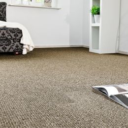 ANDIAMO Teppichboden &raquo;Joe, Schlinge, Gesamth&ouml;he 8 mm, Luxusklasse LC2&laquo; rechteckig Breite 400 cm, meliert, Wohnzimmer, strapazierf&auml;hig & robust braun 