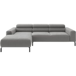 Home Affaire Ecksofa &raquo;Ecksofa, L-Form, incl. Kopfteilverstellung, Breite 258 cm&laquo; wahlweise elektrische Sitztiefenverstellung grau 95% Polyester, 5% 