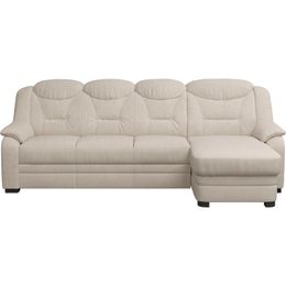 COTTA Ecksofa &raquo;Marcus L-Form&laquo; wahlweise mit Schlaffunktion beige 100% Polyester B/H/T: 257cm x 99cm x 162cm, Struktur soft, Bettfunktion links 