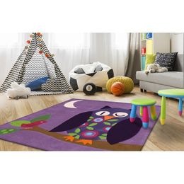Arte Espina Kinderteppich &raquo;Joy 4049&laquo; rechteckig 22 mm H&ouml;he Sehr strapazierf&auml;hig, Fu&szlig;bodenheizungsgeeignet lila Obermaterial: 100% Modacryl B : 130cm 1 Stk., 22mm,
