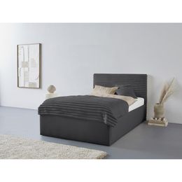 Westfalia Schlafkomfort Polsterbett &raquo;Vita&laquo; auch mit Stauraum erh&auml;ltlich, inkl. Kopfteilverstellung grau Bezug: 100% Polyester, Polsterung: Polsterwatte, Material, Gestell: 