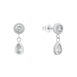 Amor Damen Paar Ohrstecker &raquo;2034448&laquo; mit Zirkonia (synth.) silber Edelstahl