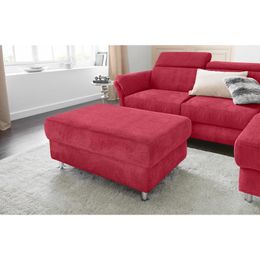 Sit & More sit&more Hocker &raquo;Avignon&laquo; rot Struktur (100% Polyester);Flachgewebe (90% Polyester, 10% Polyamid);Luxus-Microfaser (100% Polyester) B/H/T: 102cm x 