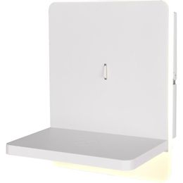 Trio Leuchten LED Wandleuchte &raquo;FAIRFIELD, Wand Nachttischleuchte, induktive Ladestation USB-Anschluss&laquo; LED-Board 1 Stk. Warmwei&szlig; LED Wandleuchte 9W 