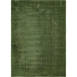 ANDIAMO Teppich &raquo;Arezzo&laquo; rechteckig 16 mm H&ouml;he Uni Farben, weicher Flor, waschbar, ideal im Wohnzimmer & Schlafzimmer gr&uuml;n Polyester B : 80cm 1 Stk., 16mm, L: