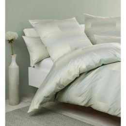 Janine Bettw&auml;sche &raquo;Milano 4510545105 07 135X200,80x80&laquo; mit Rei&szlig;verschluss beige Mako-Satin, Obermaterial: 100% Baumwolle B/L: 135cm x 200cm, 1 Stk., 1 Stk., 