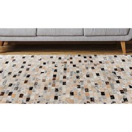 Padiro Lederteppich &raquo;Lavin 525&laquo; rechteckig 8 mm H&ouml;he bunt Rindsleder B : 160cm 1 Stk., 8mm, L: 230cm