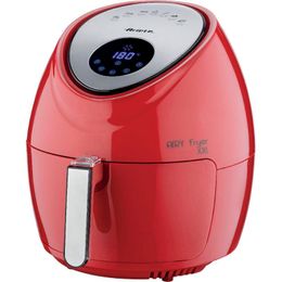 Ariete Hei&szlig;luftfritteuse &raquo;4618 Airy Fryer XXL&laquo; 1800 W 7 voreingestellte Programme, Temperatur von 80&deg; C bis 200&deg; C rot Einheitsgr&ouml;&szlig;e Hei&szlig;luftfritteuse