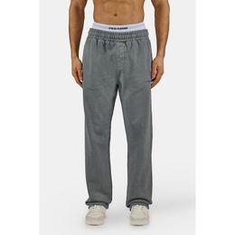 Pegador Herren Pegador Sweathose &raquo;Logo Wide Sweat Pants&laquo; Baumwollmischung, weit grau XL, N-Gr