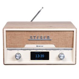 Denver MDA-525 Musikanalage&ndash;Radio, CD-Player, Bluetooth, hellbraun