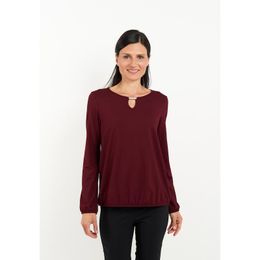 Seidel Moden Damen Langarmshirt MADE IN GERMANY rot 46