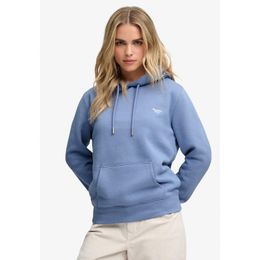 Superdry Damen Kapuzensweatshirt &raquo;SIGNATURE EMB HOOD&laquo;, Baumwollmischung, relaxed fit blau XXL