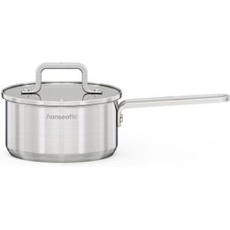 Hanseatic Kasserolle &raquo;DAILY, mit Antihaftbeschichtung&laquo; 1 tlg. Edelstahl 18/10 silber &Oslash; 16cm + H&ouml;he 8cm