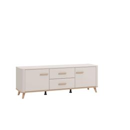 Home Affaire Lowboard &raquo;Darwen TV-Board, TV-Kommode, TV-Schrank, TV-Unterschrank, TV-M&ouml;bel&laquo; Abgerundete Kanten, matte Kaschmir-Oberfl&auml;chen, mit 2 