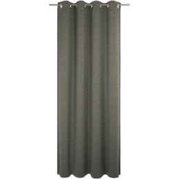 WIRTH Vorhang &raquo;Trondheim B&laquo; &Ouml;sen 1 Stk. tlg. grau Chenille, Polyacryl 165cm, &Ouml;sen, 132cm