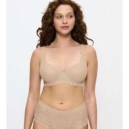 Triumph Balconette-BH &raquo;Amourette&laquo; Stretch-Spitze, weich, feminin, breite Tr&auml;ger beige 80, Cup C Balconette-BH