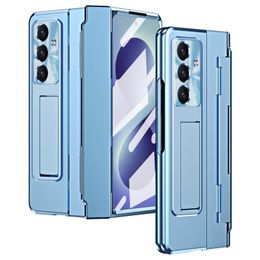 Wigento Klapph&uuml;lle + Display Folie Samsung Galaxy Z Fold8 Ultra 5G Blau