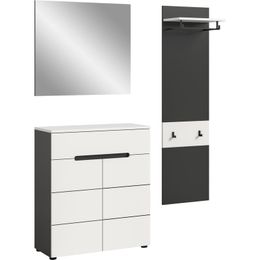 Home Affaire Garderoben-Set &raquo;REHAT, TOPSELLER!, 3-teilig, Breite 140 cm, individuell erweiterbar&laquo; Set, bestehend aus: Kommode, Spiegel und 