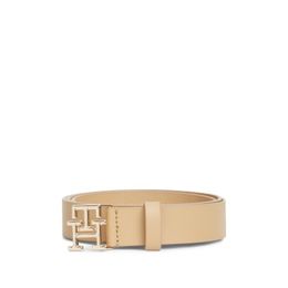 Tommy Hilfiger Damen Lederg&uuml;rtel &raquo;TH MODERN 2.5 cm breit&laquo; Gr&ouml;&szlig;enverstelbar beige 90