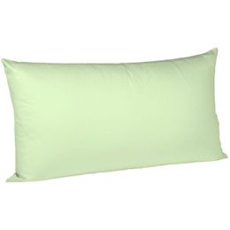 Fleuresse Kissenbezug &raquo;Colours Mako Satin, 100% Baumwolle, mit Rei&szlig;verschluss&laquo; Mako Satin, gl&auml;nzend, glatt, Premium Qualit&auml;t gr&uuml;n Mako-Satin, Mako-