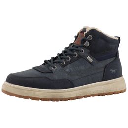 Mustang Shoes Herren Winterboots &raquo;Puno&laquo; High Top Sneaker, Schn&uuml;rboots mit Warmfutter blau 45