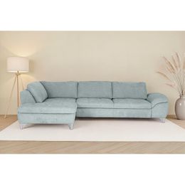 Die PlanBar Ecksofa &raquo;Ottomane MP-IN14007 L-Form, Breite 306 cm&laquo; wahlweise mit Schlaffunktion und verstellbaren Kopfst&uuml;tzen 100% Polyester B/H/T: 306cm