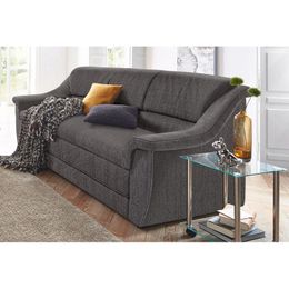 DOMO collection 3-Sitzer &raquo;Lale formsch&ouml;nes & komfortables Sofa, zeitlos & elegant, Breite 198cm&laquo; optimal f&uuml;r kleinere R&auml;ume braun Microfaser 