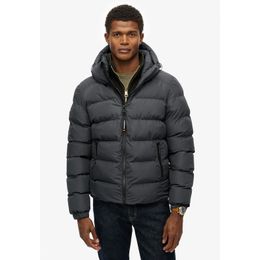 Superdry Herren Steppjacke &raquo;HOODED SPORTS PUFFER JACKET&laquo; mit Kapuze Kunstfaser, relaxed fit schwarz L