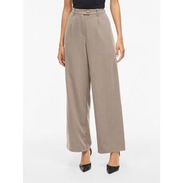 Vila Damen Anzughose &raquo;VISIFFE HW WIDE PANTS - NOOS&laquo; beige 42, L&auml;nge 32