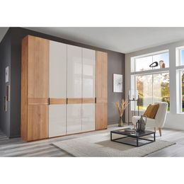 Wiemann Kleiderschrank &raquo;Cardiff, Massivholzt&uuml;ren in Kombination mit Glas- oder Spiegelt&uuml;ren&laquo; 4 Breiten, 2 H&ouml;hen 216/236cm ausw&auml;hlbar, hochwertiges 