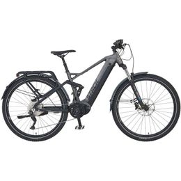 Prophete Unisex &raquo;Stack 5.8&laquo; 10 Gang Shimano Deore Schaltwerk Kettenschaltung Mittelmotor 250 W Pedelec, Elektrofahrrad f&uuml;r Herren grau 48cm, 29 Zoll (