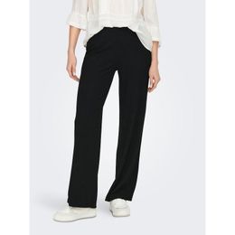 Only Damen Only Jerseyhose &raquo;ONLEMMA &ndash; Weite Hose mit Gummizug und softer Ripp-Qualit&auml;t&laquo; weiter Schnitt, elastischer Bund, modisch, unifarben, Jersey 