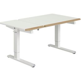 Paidi Schreibtisch &raquo;TEENIO GT in verschiedenen Ausf&uuml;hrungen, mitwachsend & ergonomisch&laquo; B/H/T ca. 130/53-79/75 cm, Kreidewei&szlig;, h&ouml;henverstellbarer 