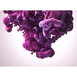 Livingwalls living walls Fototapete &raquo;Designwalls Abstract Art 1&laquo; glatt Vlies, Wand, Schr&auml;ge, Decke lila Vlies B/L: 3,5m x 2,55m