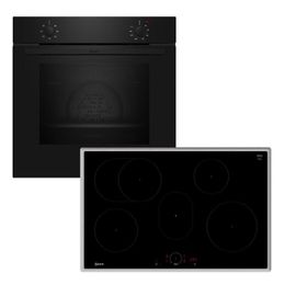 Neff Backofen-Set N 30/N 70 &raquo;B1DCA0AK0&laquo; mit Teleskopauszug nachr&uuml;stbar Steuerung per Fingerdreh & CircoTherm f&uuml;r Backen auf 3 Ebenen schwarz 
