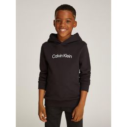 Calvin Klein Jeans Kinder Kapuzensweatshirt &raquo;Inst. Logo Reg. Terry Hoodie&laquo;, f&uuml;r Kinder bis 16 Jahre und mit Logoschriftzug schwarz 4 (104)