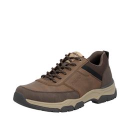 Rieker Herren Sneaker Schn&uuml;rschuh, Halbschuh, Outdoorschuh mit Schaftrandpolsterung braun 41