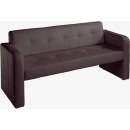 exxpo - sofa fashion Sitzbank &raquo;Barista K&uuml;chensofa, kompakte Stellma&szlig;e, Sitzh&ouml;he 49cm&laquo; mit R&uuml;ckenlehne braun Carabu (50%Polyester, 35%Polyacryl, 15%
