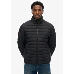 Superdry Herren Steppjacke &raquo;FUJI LITE PADDED JACKET&laquo; ohne Kapuze mit Obermaterial aus Nylon, Regular Fit, in normaler L&auml;nge schwarz S