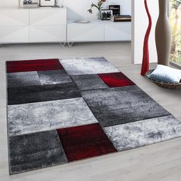 Ayyildiz Teppiche Teppich &raquo;Hawaii 1710, auch als L&auml;ufer&laquo; rechteckig 13 mm H&ouml;he handgearbeiteter Konturenschnitt, Kurzflor, Wohnzimmer rot Kunstfaser B : 140cm 1 Stk., 