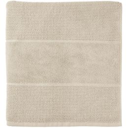 Schiesser Saunatuch &raquo;Turin in angesagter Reiskornoptik&laquo; Made in Green beige Frottier, Frottier B/L: 75cmx200cm, 1 Stk., Frottier