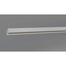 Indeko Schienensystem &raquo;Objektschiene&laquo; 1 l&auml;ufig-l&auml;ufig Wunschma&szlig;l&auml;nge Innenlauf Gardinenschiene, Set inkl. Gleitern & Montagematerial wei&szlig; Aluminium, 