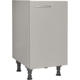 Nobilia Sp&uuml;lenschrank &raquo;"Touch", Ausrichtung w&auml;hlbar, vormontiert, in den Breiten&laquo; 45 und 60 cm, mit h&ouml;henverstellbaren Sockelf&uuml;&szlig;en grau B/H/T: 45cm x 