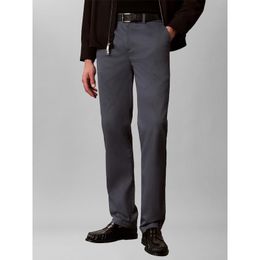 Calvin Klein Herren Chinohose &raquo;SLM CTTN STRTCH CHN&laquo; Mit G&uuml;rtelschlaufen grau 31, L&auml;nge 30