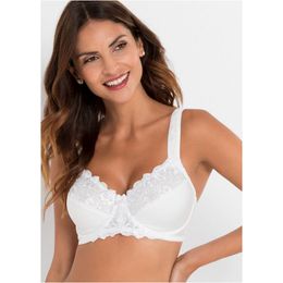 bonprix Damen bonprix Minimizer-BH &raquo;Minimizer-BH mit gepolsterten Tr&auml;gern&laquo; minimierende Passform, gepolfterte Tr&auml;ger wei&szlig; 80, Cup F